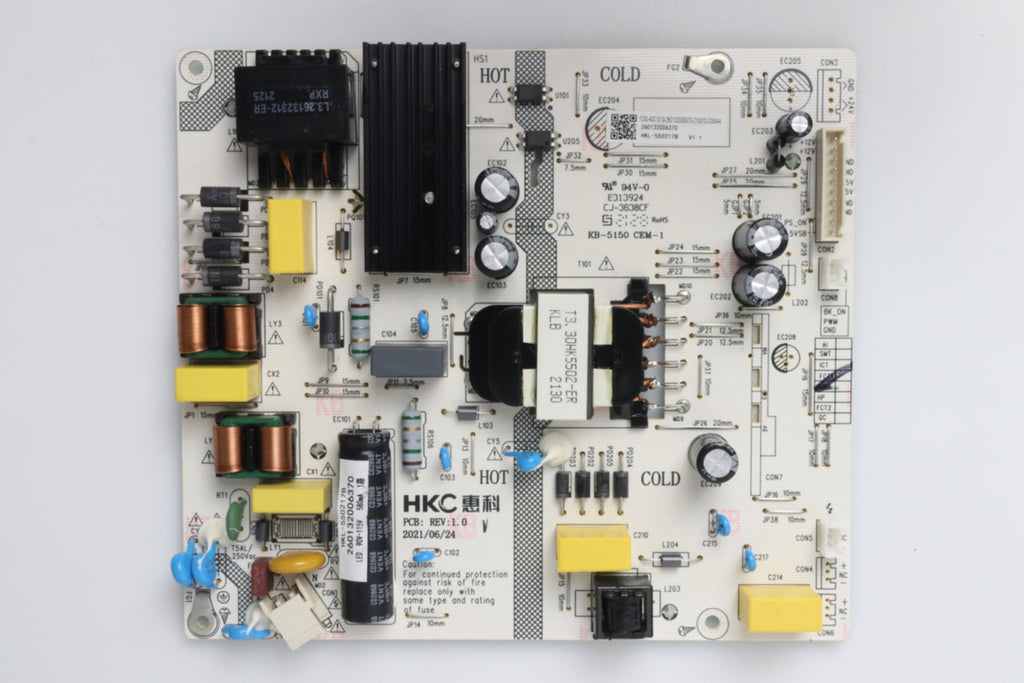 Power Supply Replacement for Onn 100012585 TV | TV5006-ZC02-02 TV4301 ...