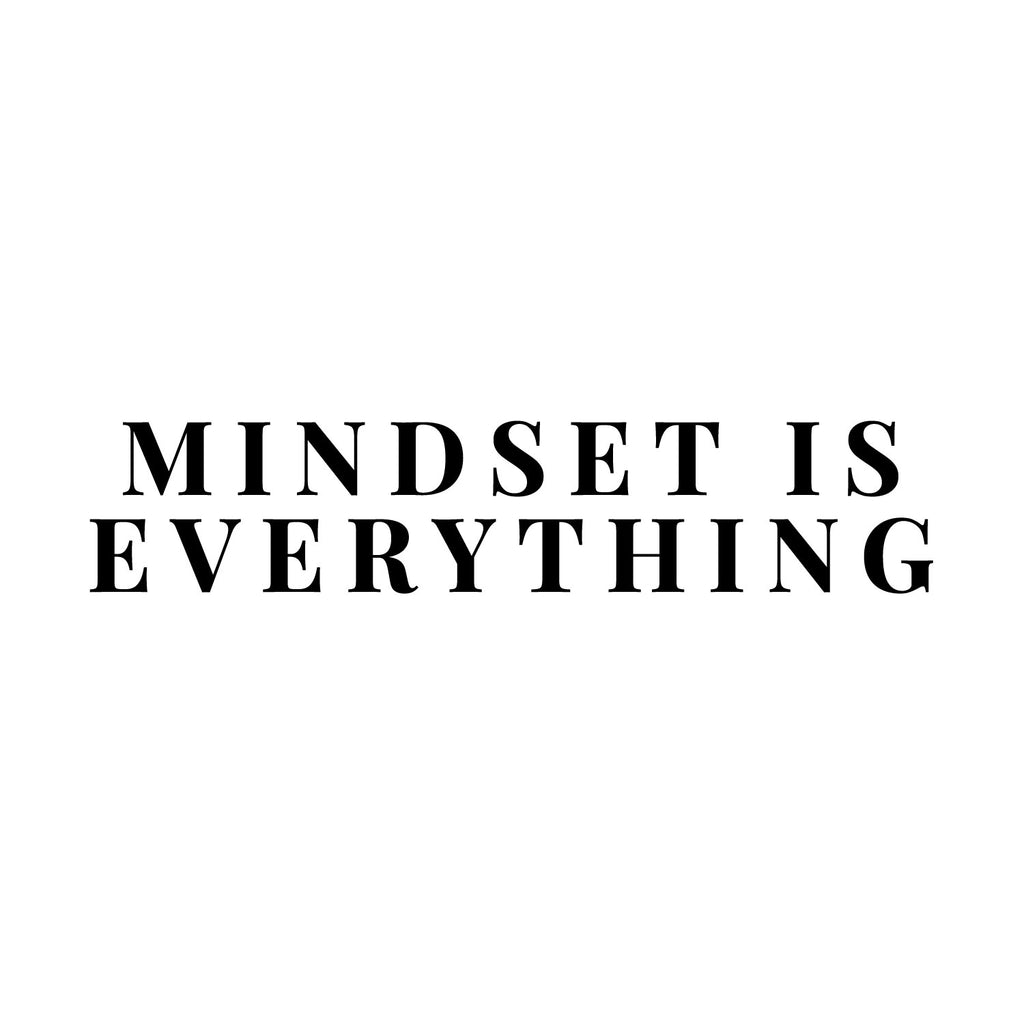 Vinyl Wall Art Decal - Mindset is Everything - Modern Inspirational Qu ...